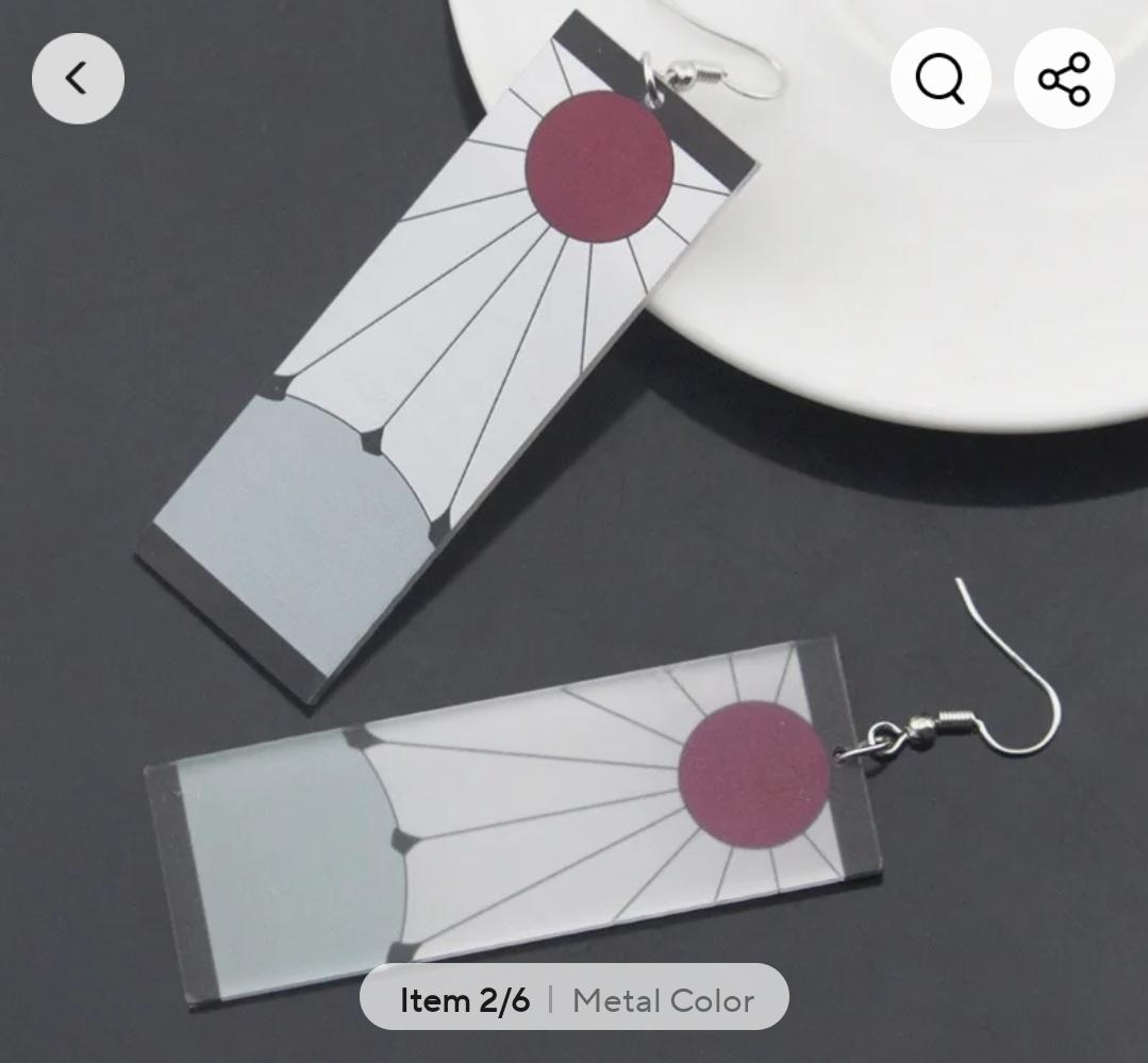 Demon Slayer Tanjiro Earrings – Preppy Kids (Grand Bazaar)