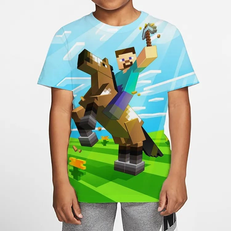 Minecraft Tshirt Steve Tshirt – Preppy Kids (Grand Bazaar)
