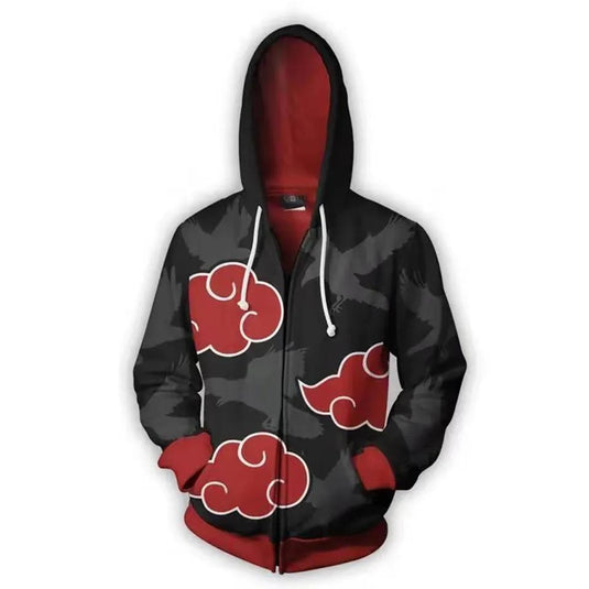 Naruto Symbol Logo Zipper Hoodie | Preppy Kids Trinidad