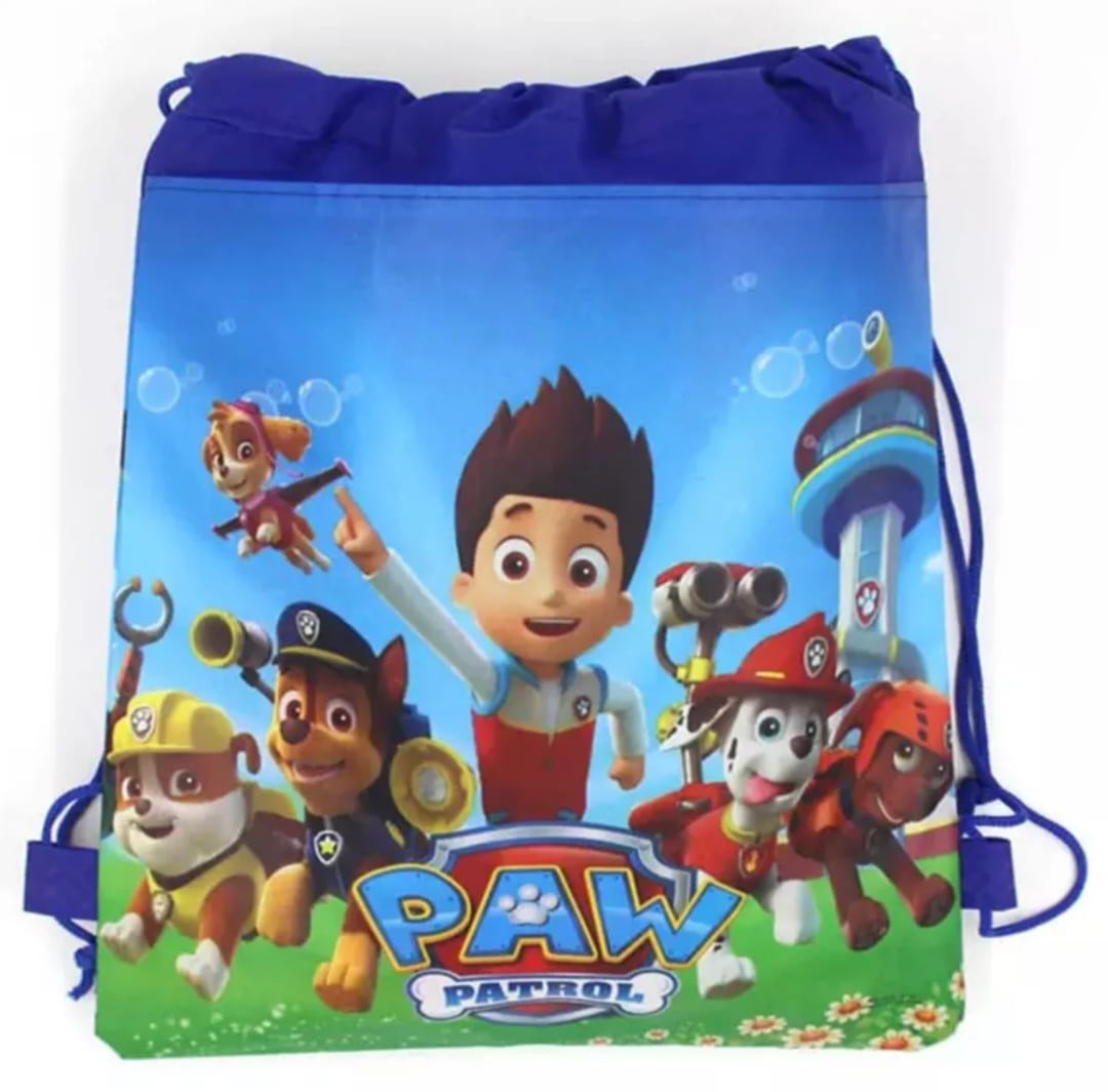 Paw patrol Pull string bag – Preppy Kids Trinidad