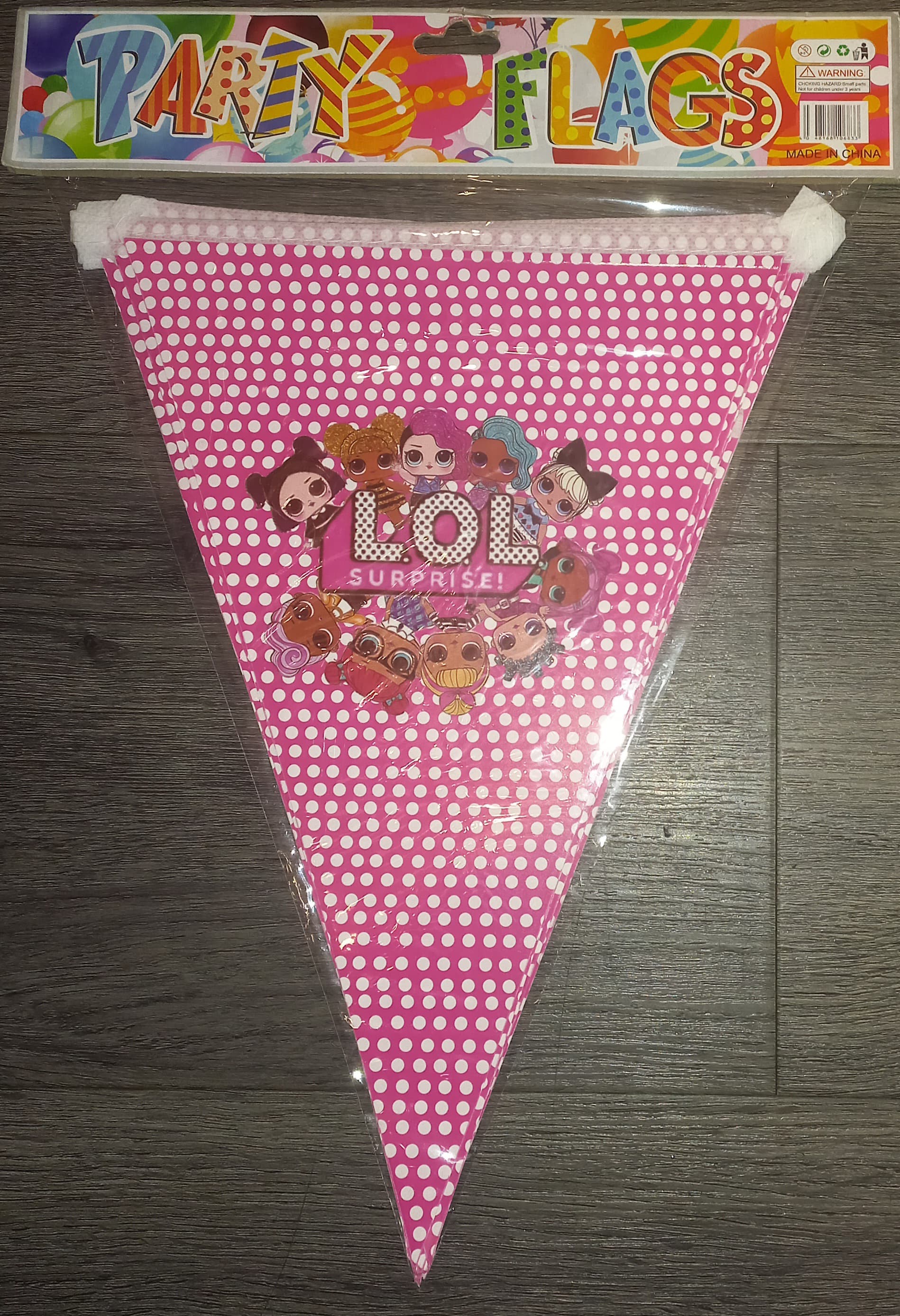 LOL Polka Dot Flag Banner | Preppy Kids Trinidad
