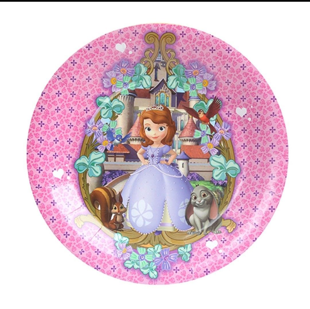 Sofia the first 7" Plates(Pack of 6) – Preppy Kids Trinidad