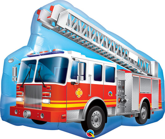 Fire Truck Foil Balloon | Preppy Kids Trinidad