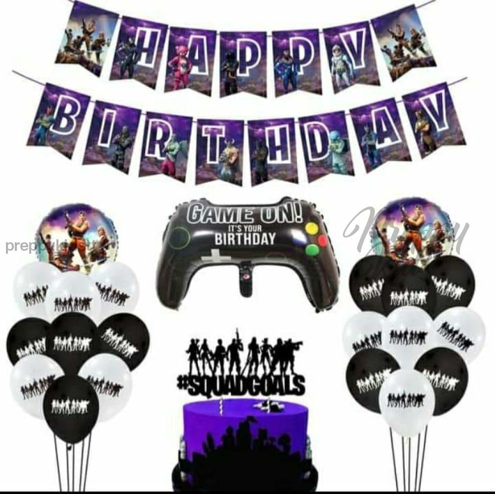 Fortnite Party Decorations (22pcs) – Preppy Kids (Grand Bazaar)